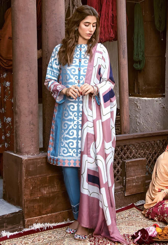 Pakistan' s Brand Cross Stitch Cotton Satin Collection 2018-19