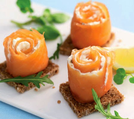 Smoked salmon and cream cheese roulades recipe -Taste USA