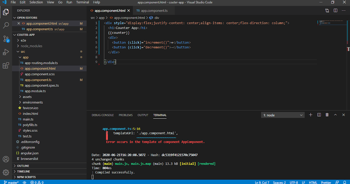 Angular: Counter Project
