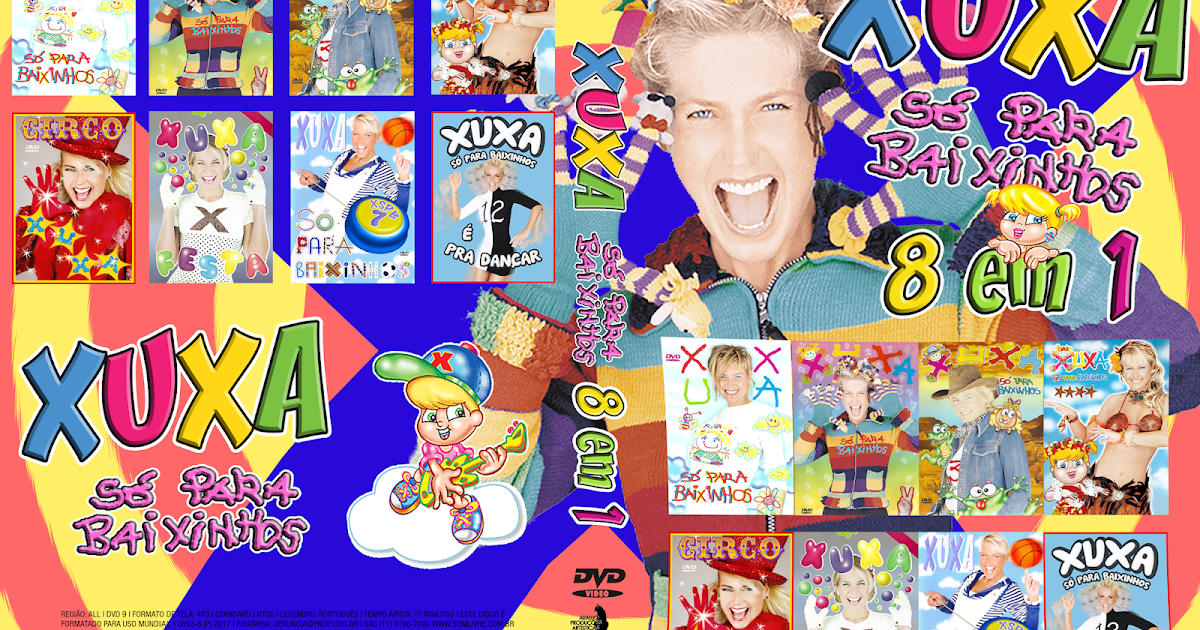 Portal X: CAPA DVD - XUXA SÓ PARA BAIXINHOS (8 EM 1)
