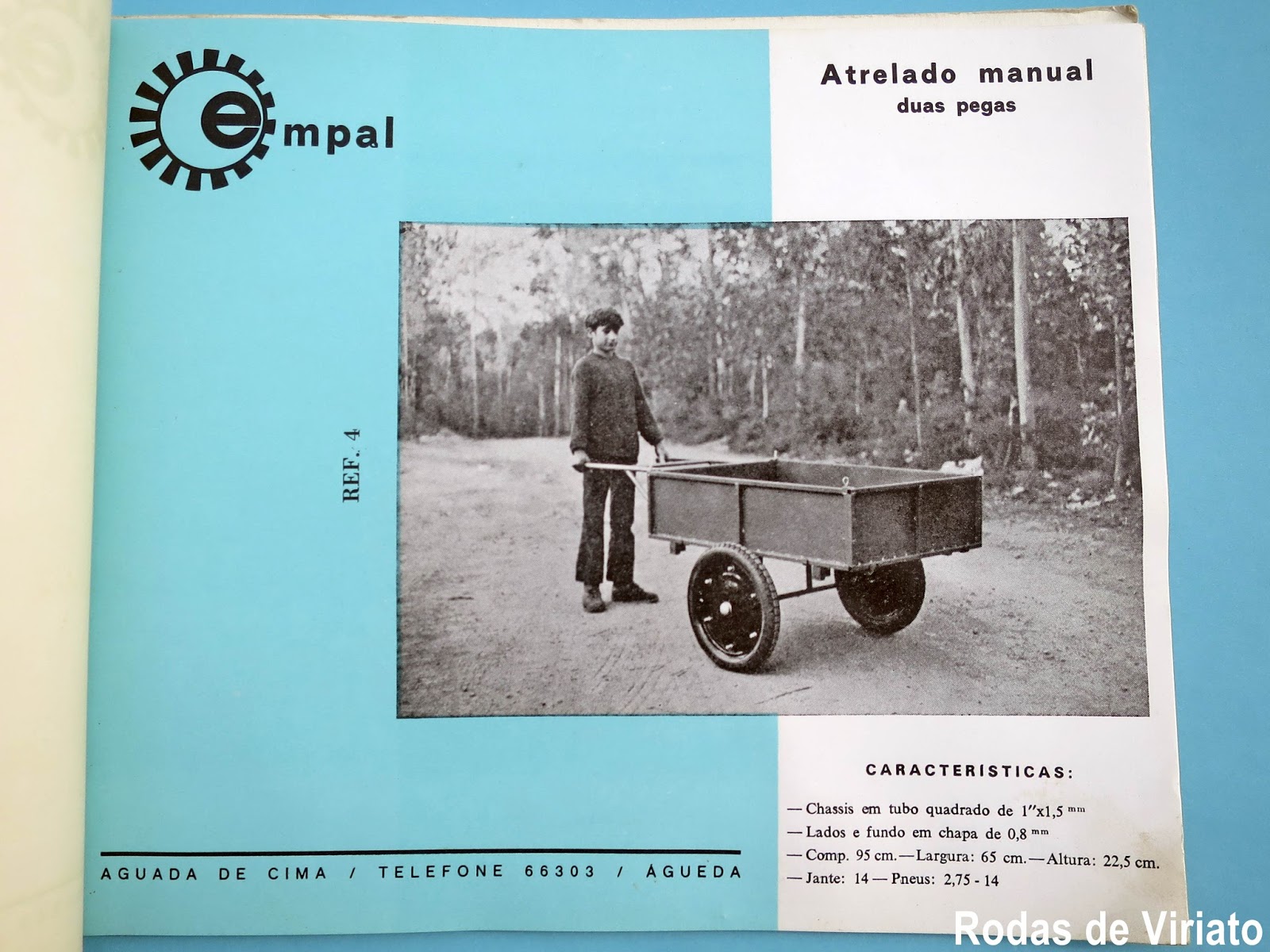 Catálogo de atrelados Empal - Atrelado manual duas pegas Ref. 4