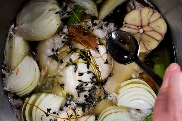 How to Make Homemade Chicken Broth | Life Tastes Good