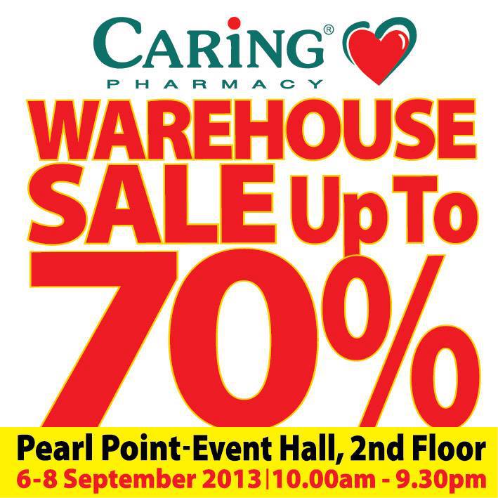 Every Warehouse Sales: Caring Warehouse Sale: Enjoy Discount Up To 70%!!