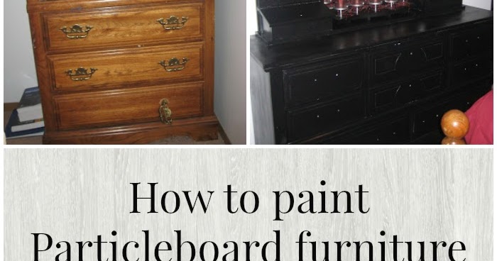 The Cozy Red Cottage: How to paint Particleboard furniture