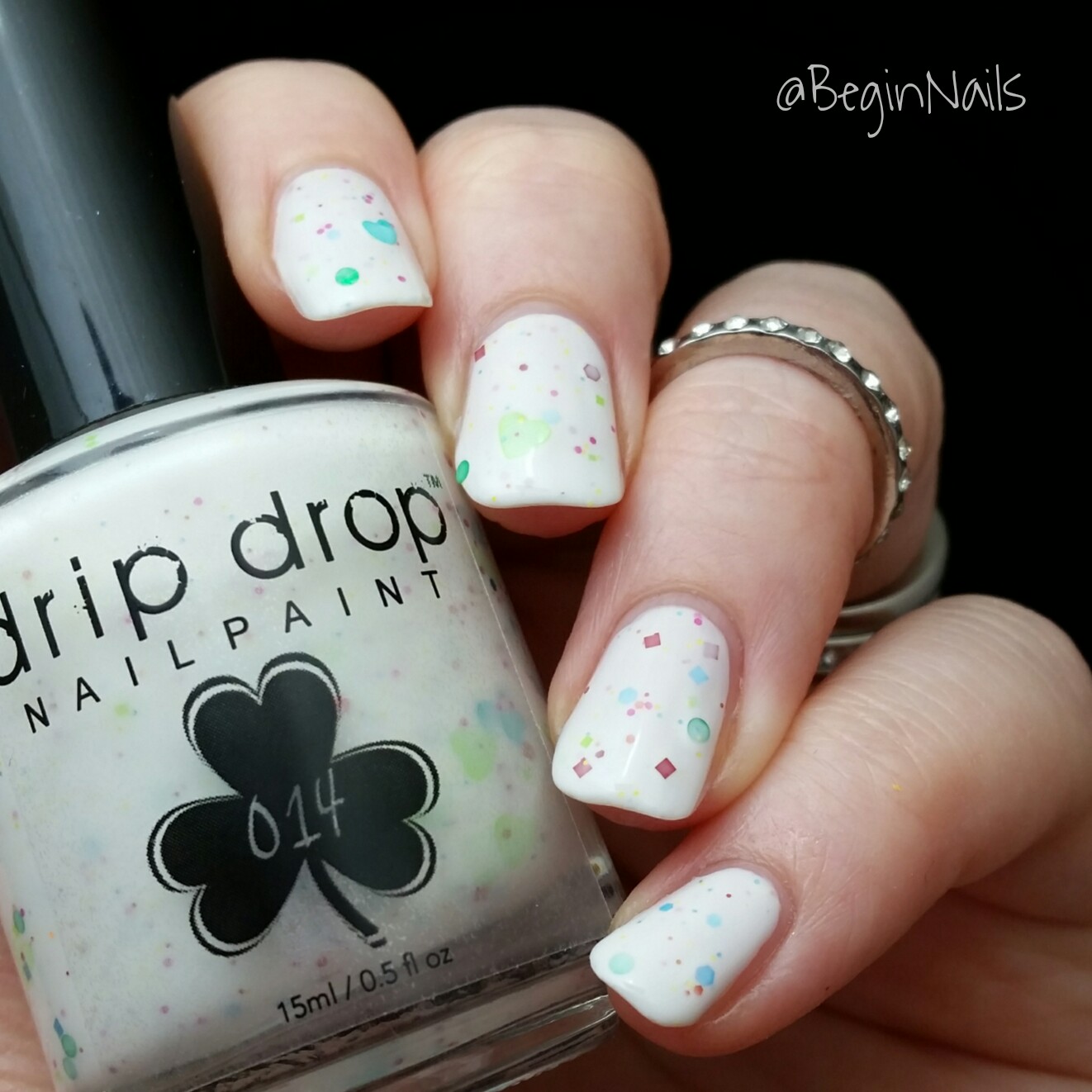 Let's Begin Nails: St Patrick's Day Nails Using A Drip Drop Nail Paint ...