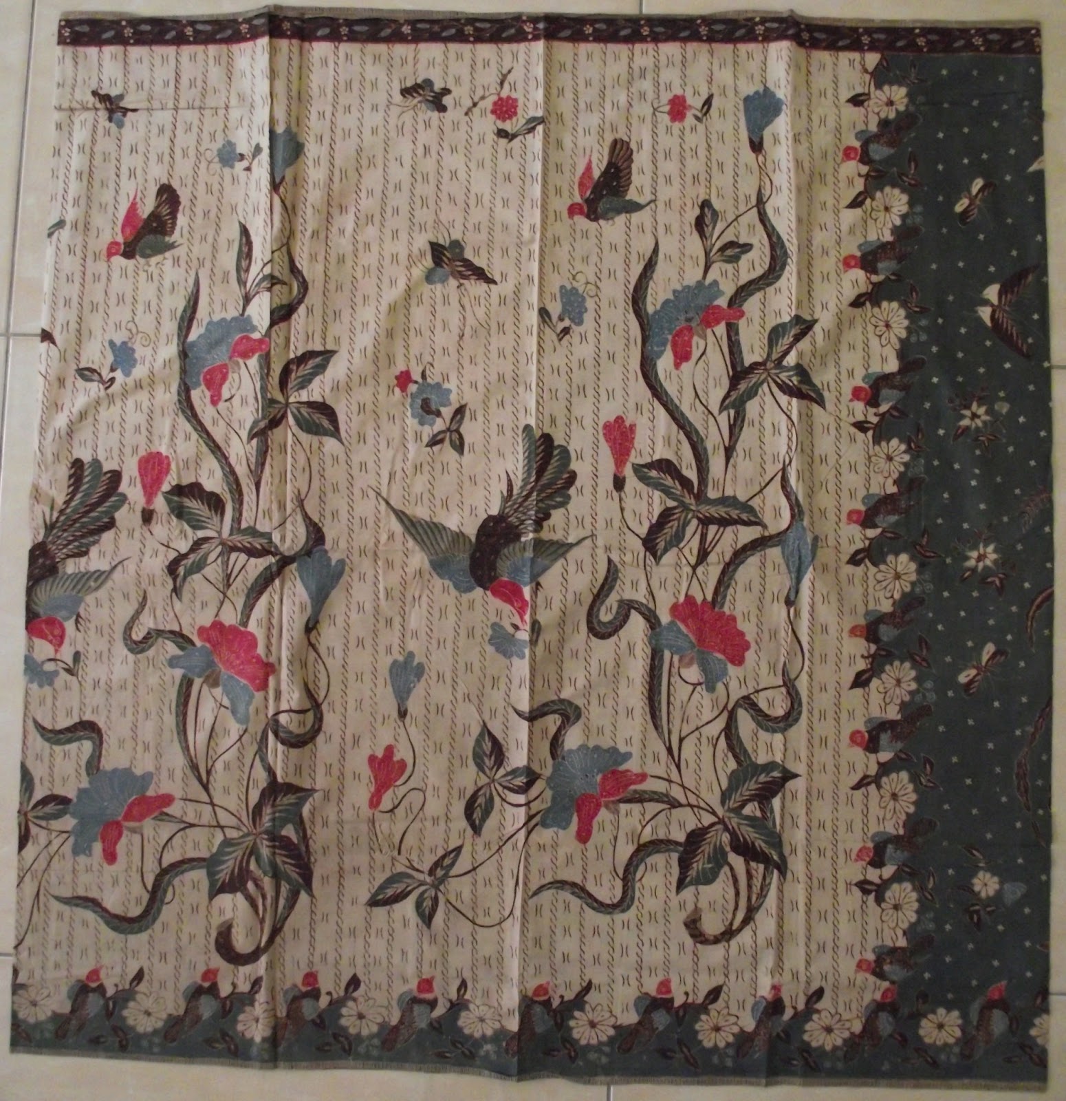 "wren" Dutch influence Batik / Batik pengaruh Belanda "gelatik ...