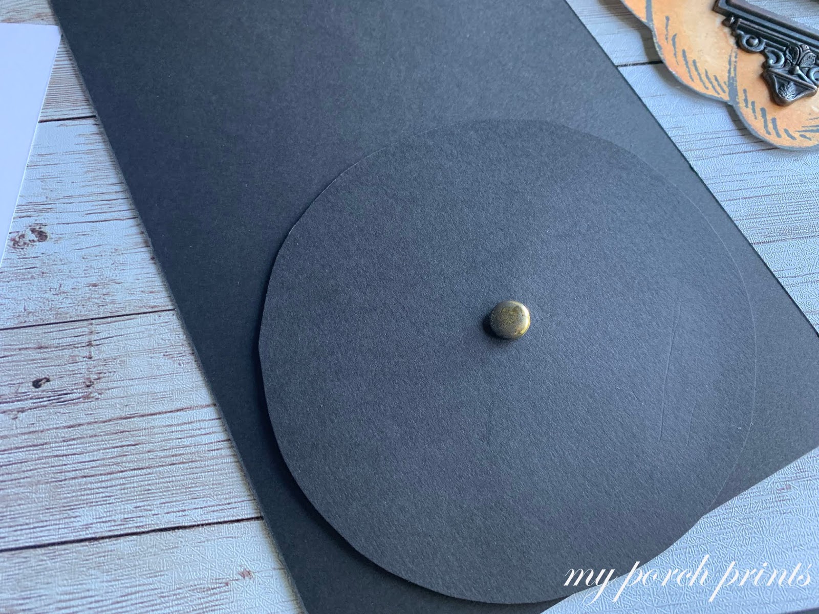 My Porch Prints: Halloween Wheel Window Card Tutorial