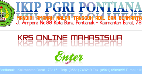 Fauzy Anwil A'dli Al-Farizy: CARA LOGIN KRS ONLINE MAHASISWA IKIP PGRI ...