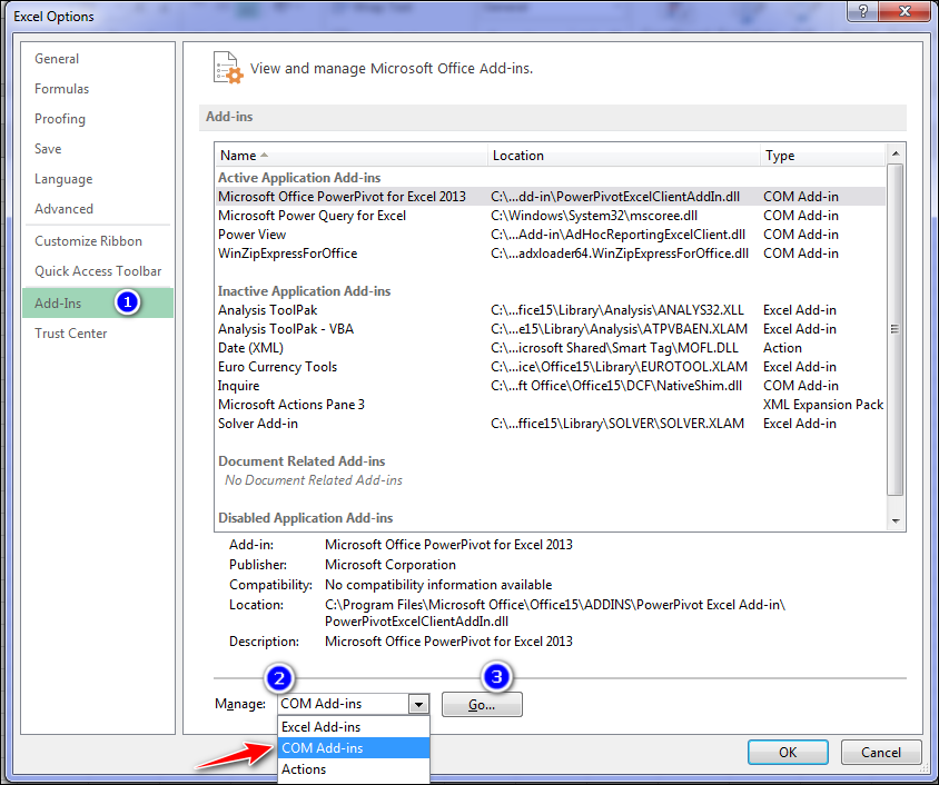SOLVED - Power Query and Power Pivot option not showing | My Accounting ...