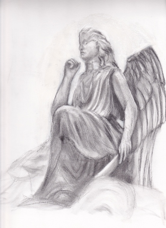Karen S Stitt Art: Angel in Cemetery