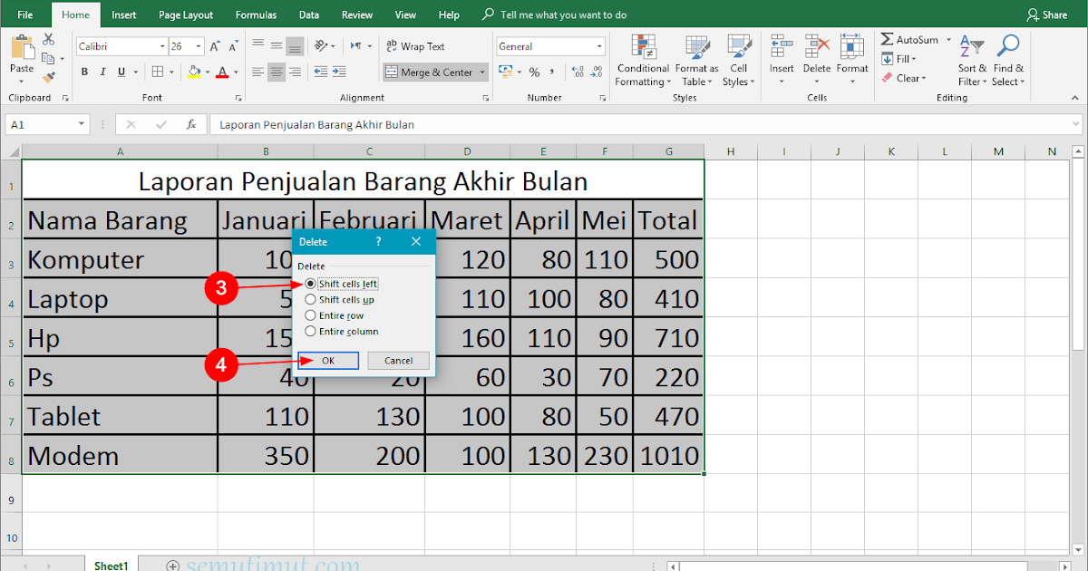 Cara Membuat Tabel Di Microsoft Excel