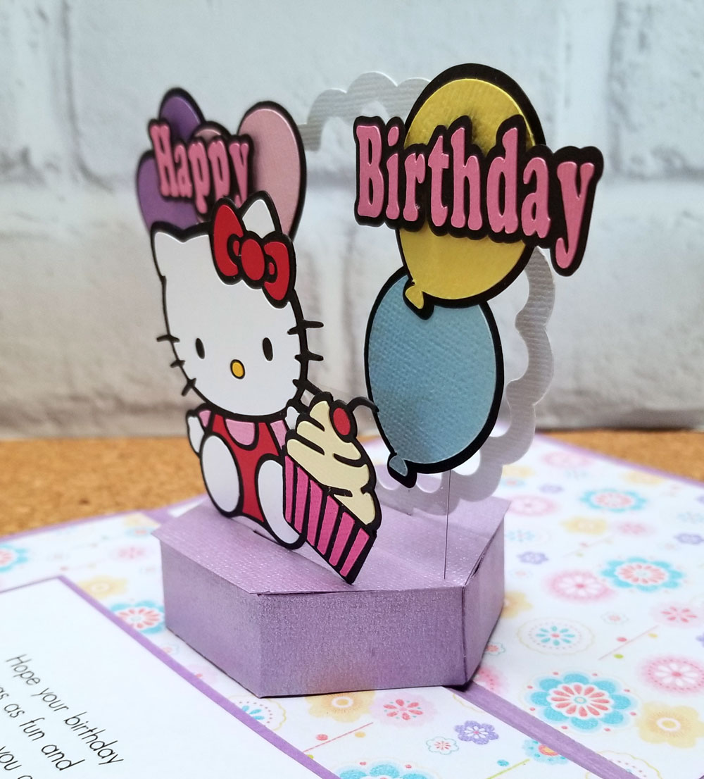 A Star For Chiemi: Hexagon Pop Up Platform Card