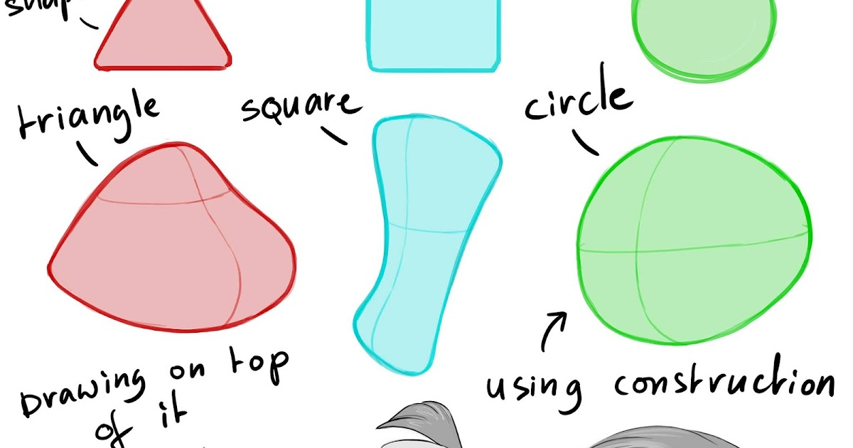 Learning drawing principles: shapes