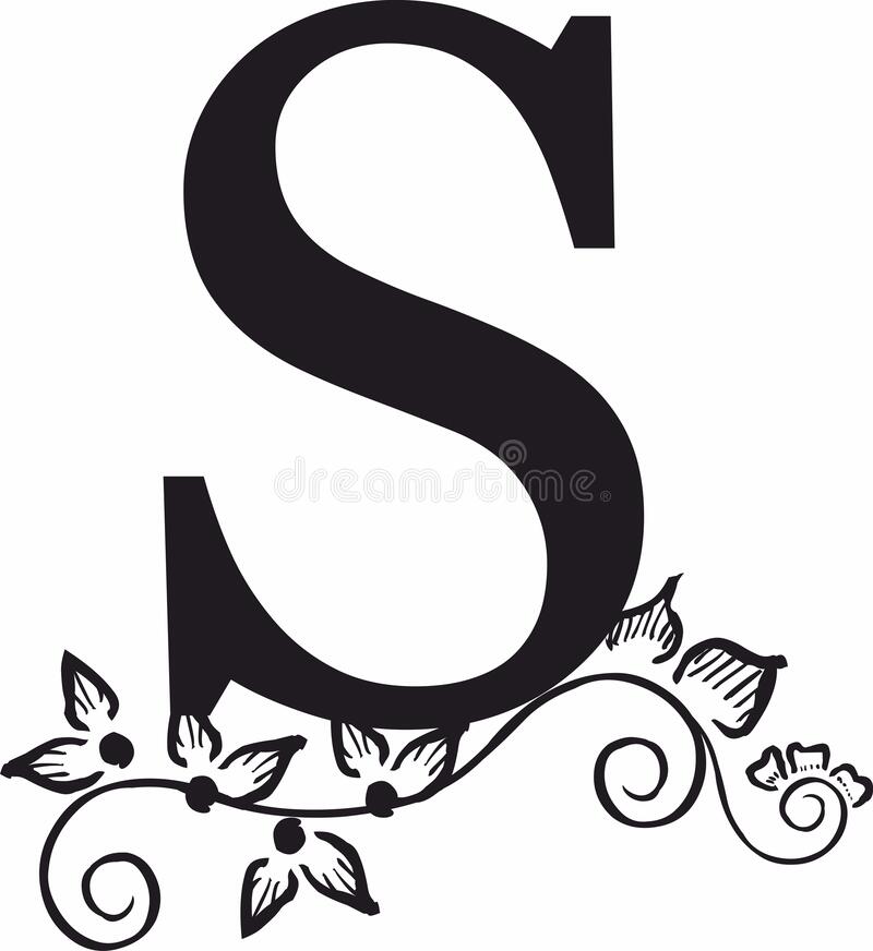 Decorative Letter S Clipart - Birthday Letter