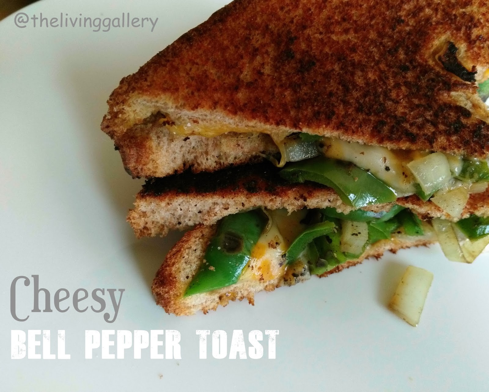 EASY CHEESY BELL PEPPER/CAPSICUM TOAST