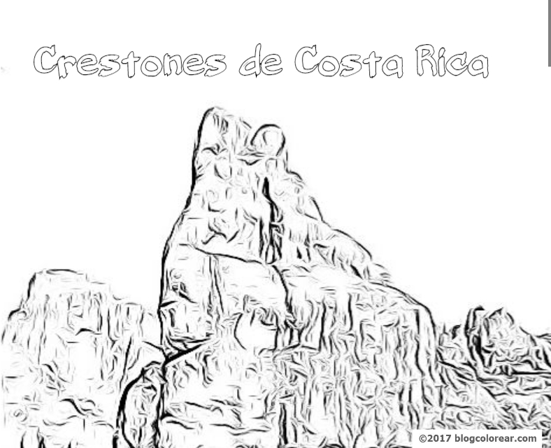 Dibujos Costa Rica para colorear - Colorear dibujos infantiles