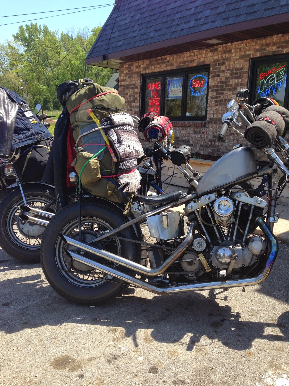 Kung Fu Tap and Taco: CROSS COUNTRY ON OLD IRONHEAD CHOPPERS