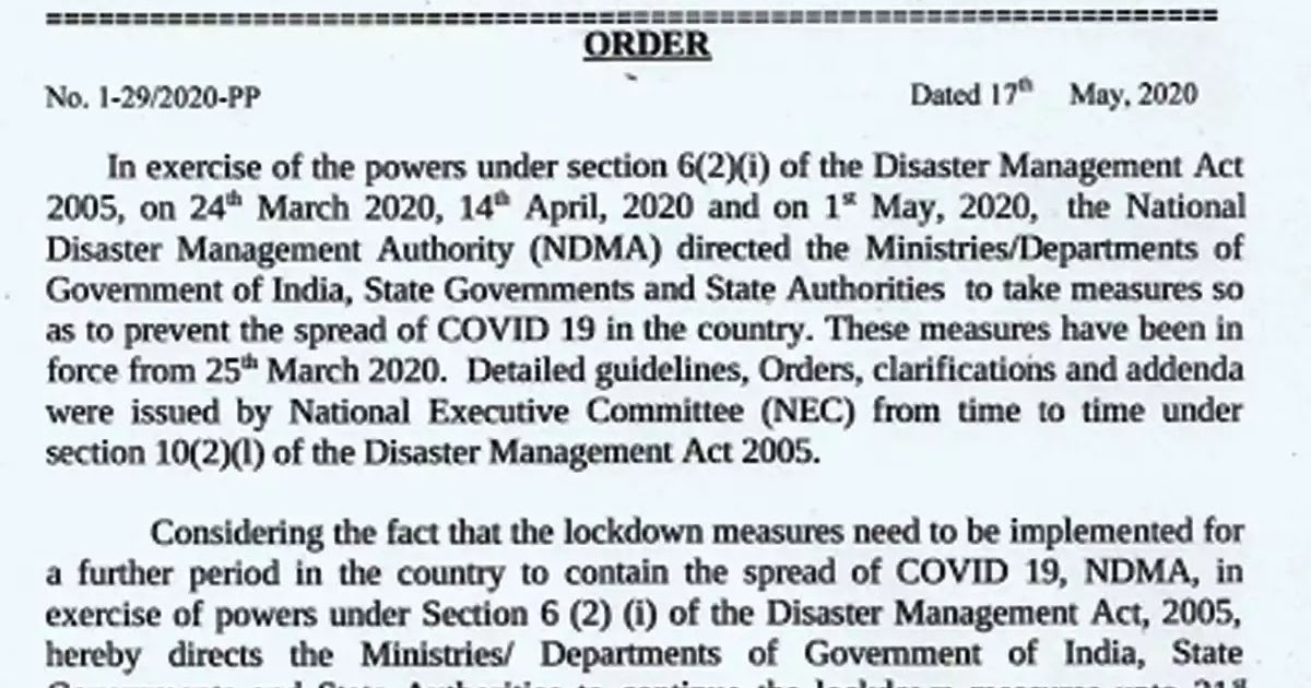 Lockdown 4 official guidelines released | Check them out
