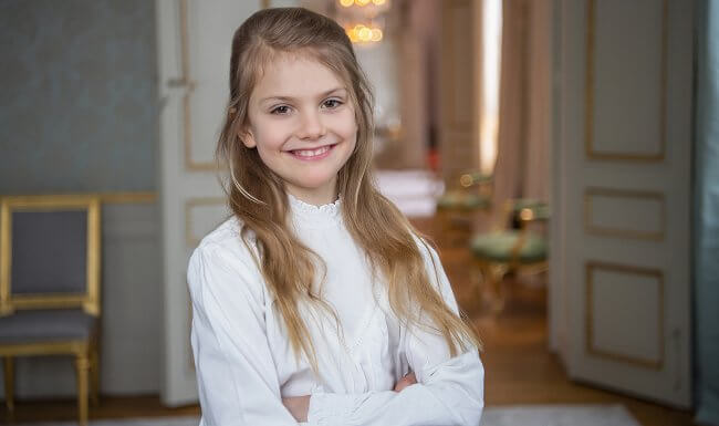 New photos of Princess Estelle were released on her 9th birthday