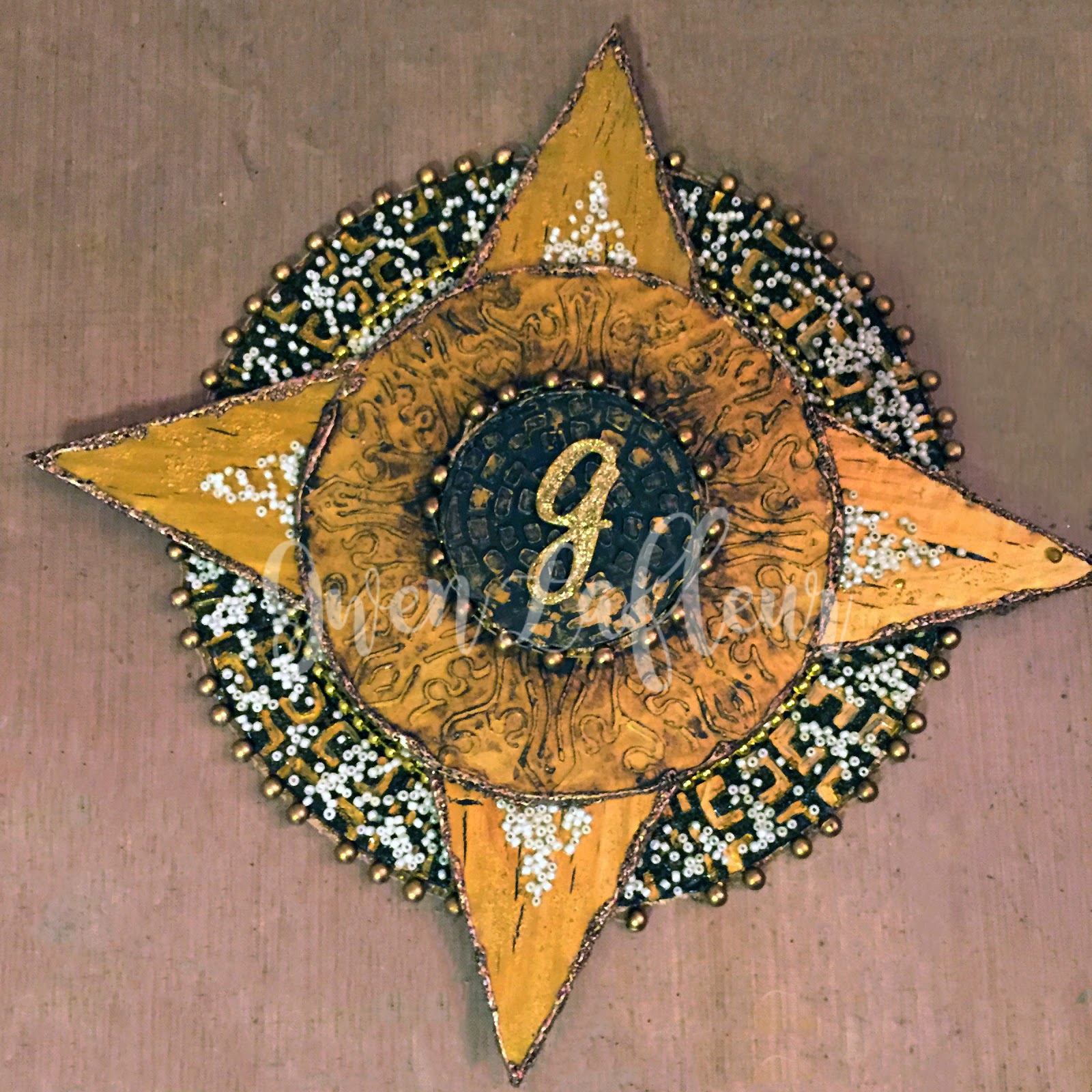 StencilGirl® Talk: Gwen's Gems - Stenciled Mixed Media Door Signs