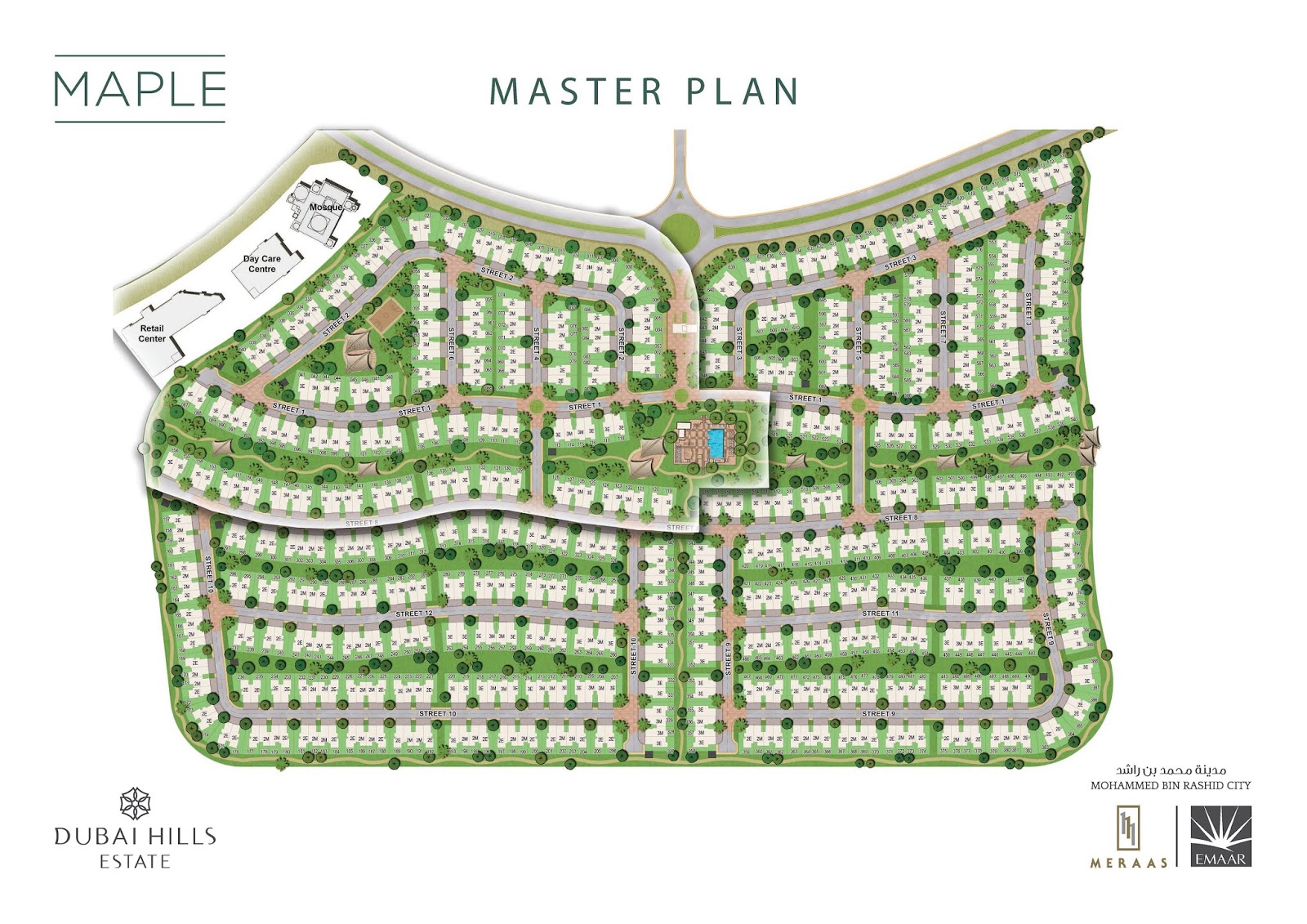 Master Plan - Maple Townhouses by Emaar Properties