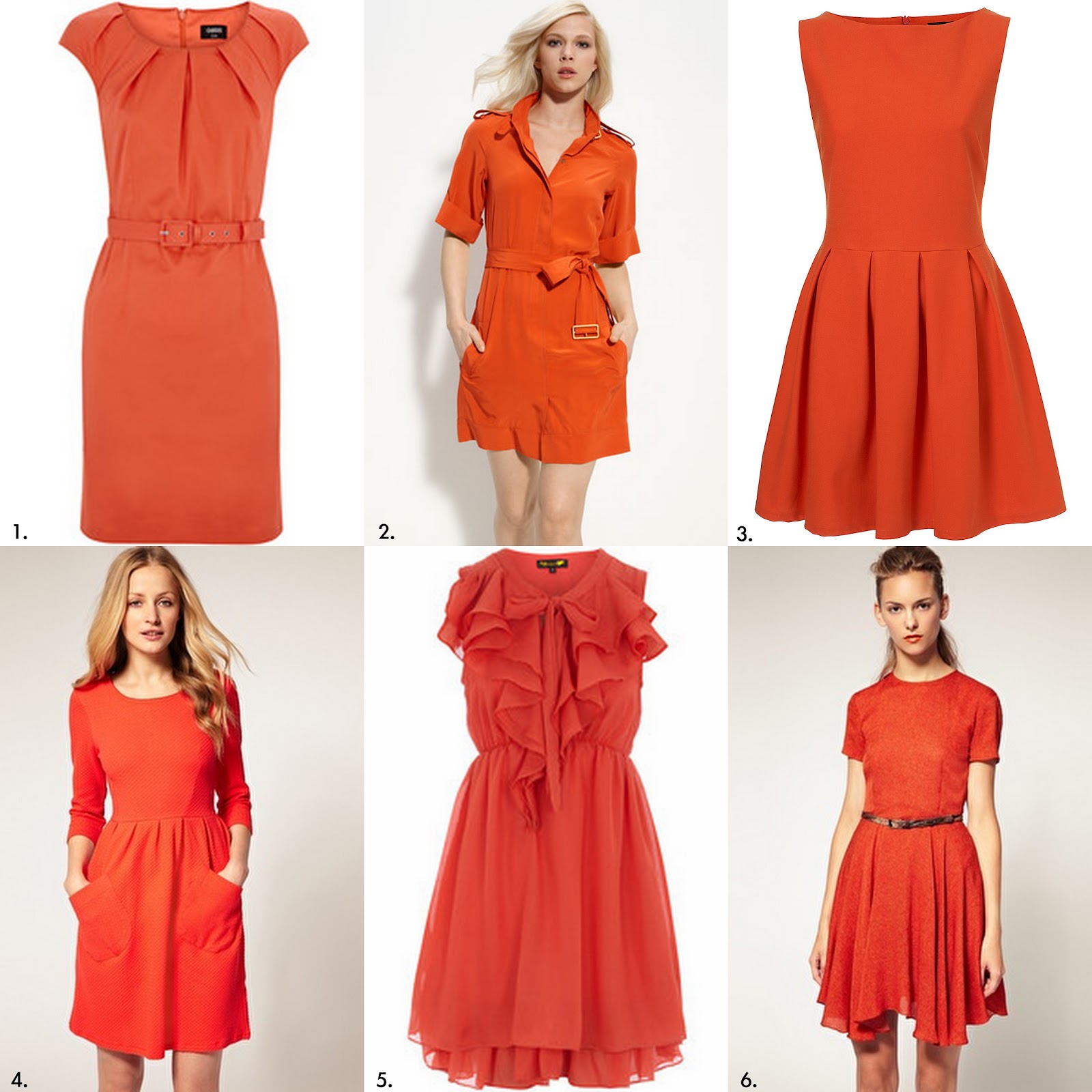 Frills and Thrills: The Orange Dress Trend