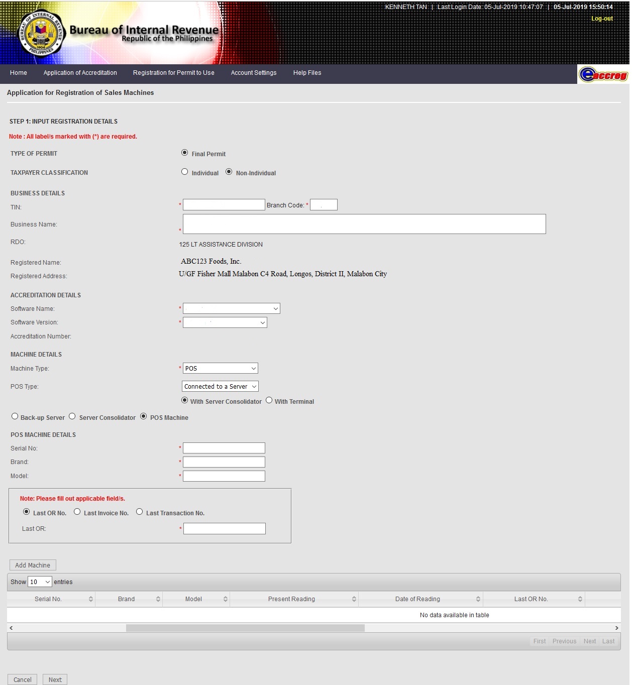 Inside the EACCREG Portal ( POS Provider ) ~ Exploring Life's Journey ...