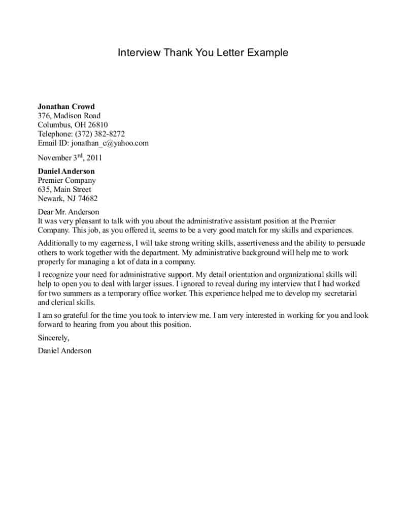 Sample Thank You Letters Thankyou Letter Sample Thank You Letters Thankyou Letter