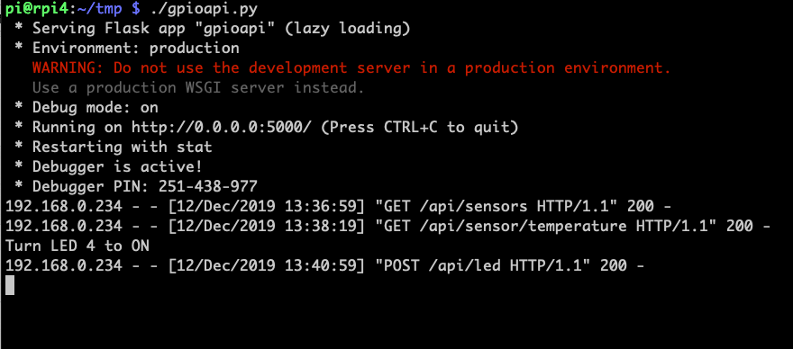 기술 여행자 Arsviator 라즈베리 파이에서 Rest Api 사용해서 스마트폰으로 제어하기 Use Rest Api