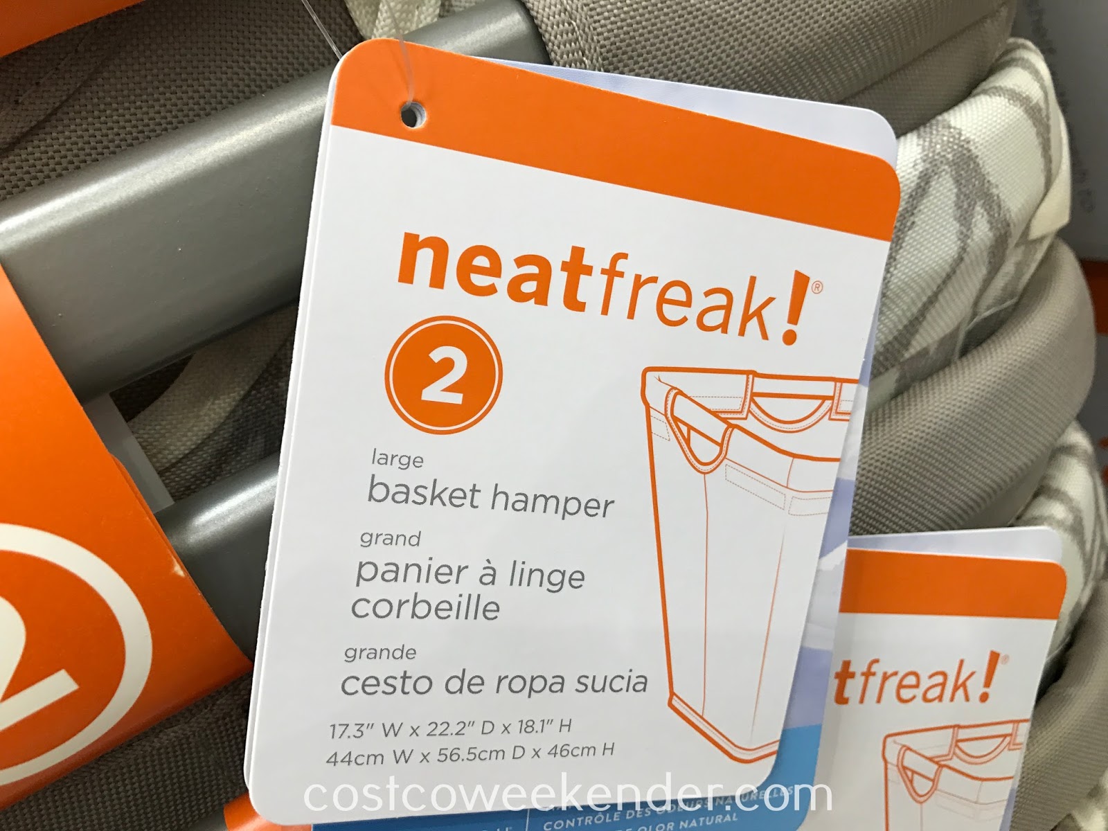 NeatFreak Metal Frame Basket Hamper (2 pack) | Costco Weekender