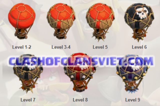 Balloon | Clash of clans updated 2020 | Clash of Clans Việt