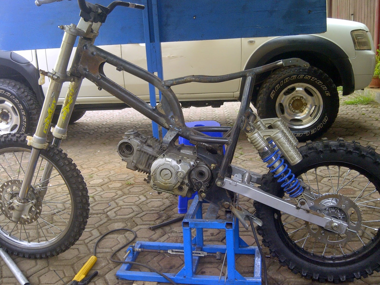 Cara Pembuatan Rangka Grasstrack Jupiter Z Keren Versi Frame SBM ...