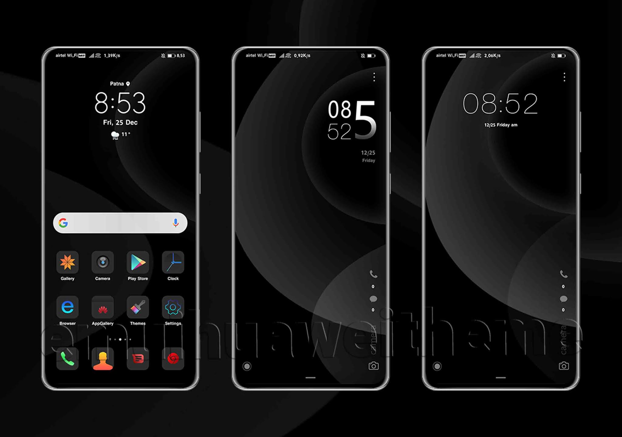 Dark EMUI Theme | Best Dark Amoled Theme With Premium icon Pack