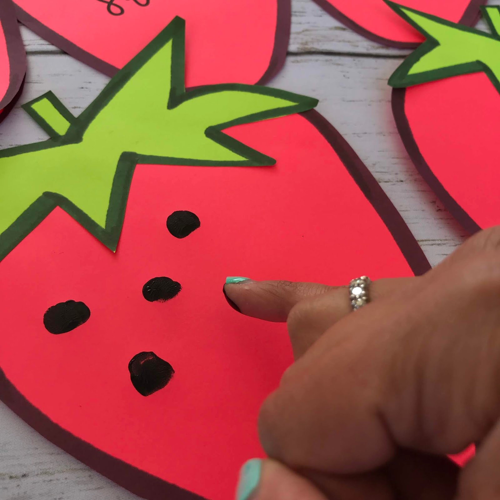Strawberry Craft - Apples & ABC's