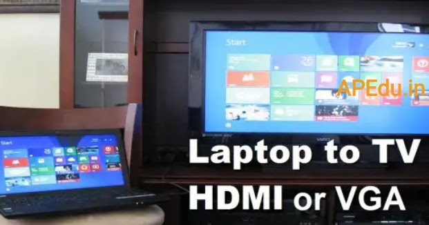 How to connect laptop to LED & LCD TV? - APEdu