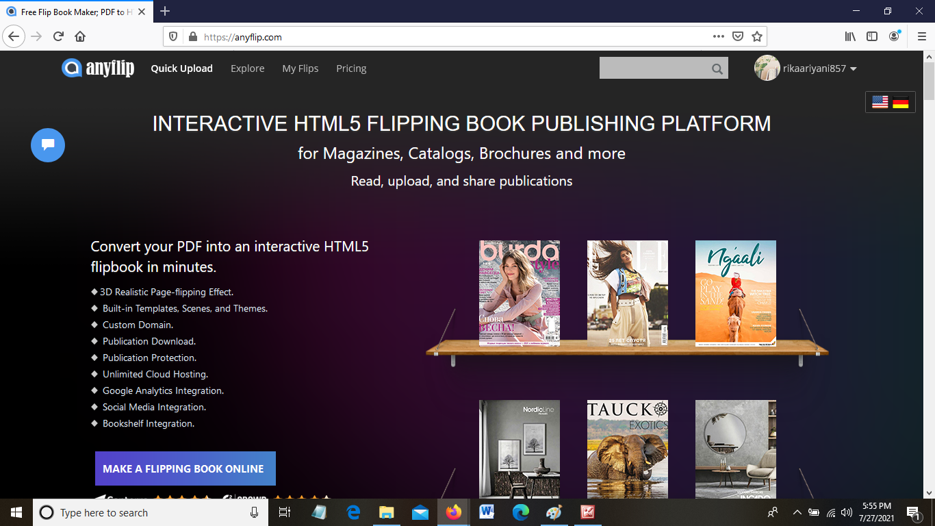 Cara Membuat Ebook Dengan Menggunakan Aplikasi Anyflip - Rikaariyani.com