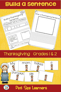 November Resources For K-2 - Pint Size Learners