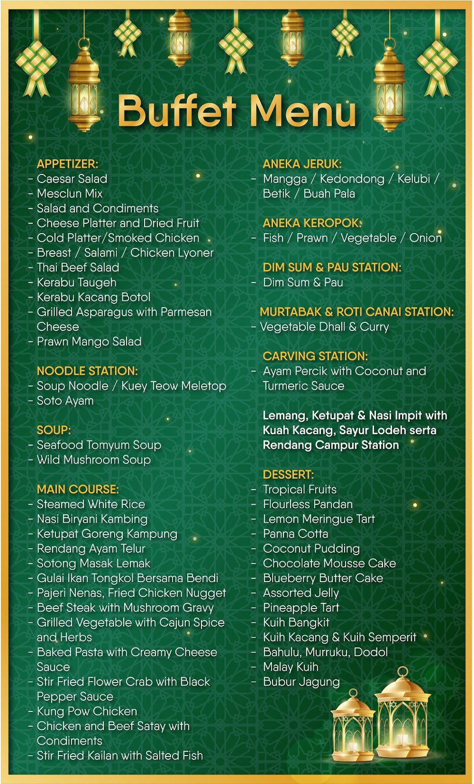 REDEEM 888 AIR ASIA BIG POINTS WHEN YOU ENJOY HARI RAYA BUFFET DINNER ...