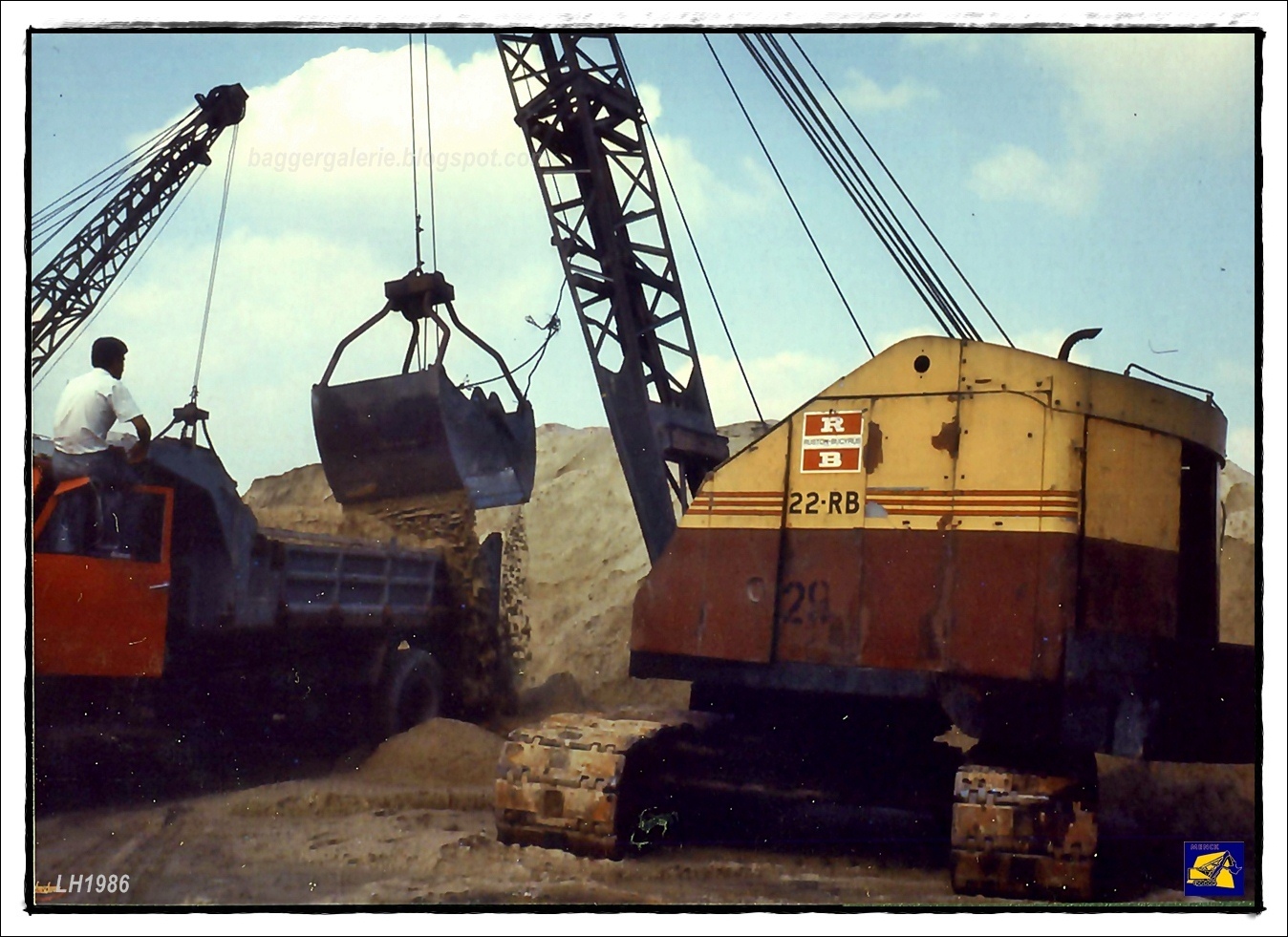 Bagger Galerie Construction Machines: Ruston-Bucyrus 22-RB Seilbagger ...