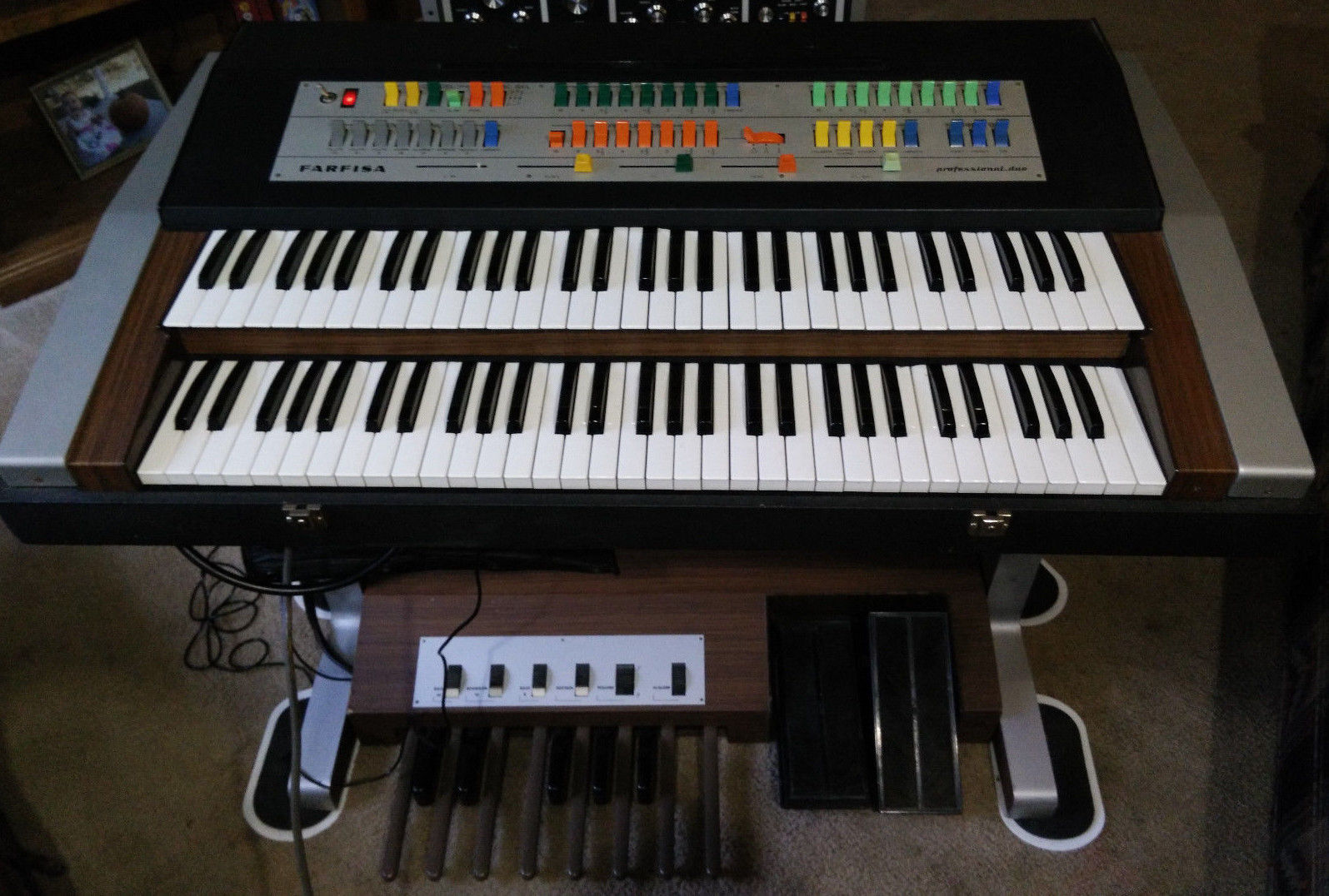 MATRIXSYNTH: Vintage Farfisa VIP Professional Duo Organ Synth