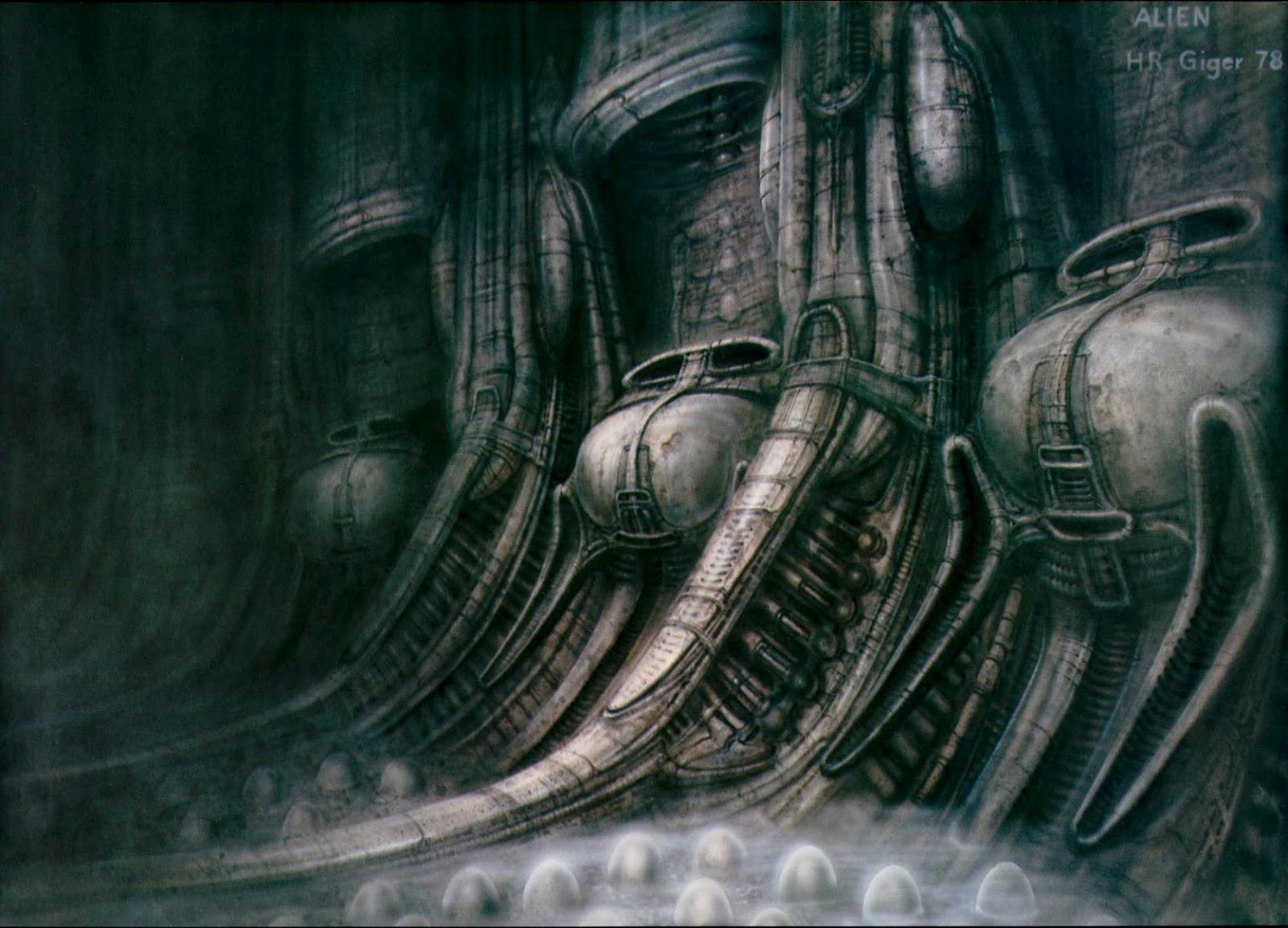Alien Explorations: Alien: Egg Silo Interior (work 386) (1978) by HR ...