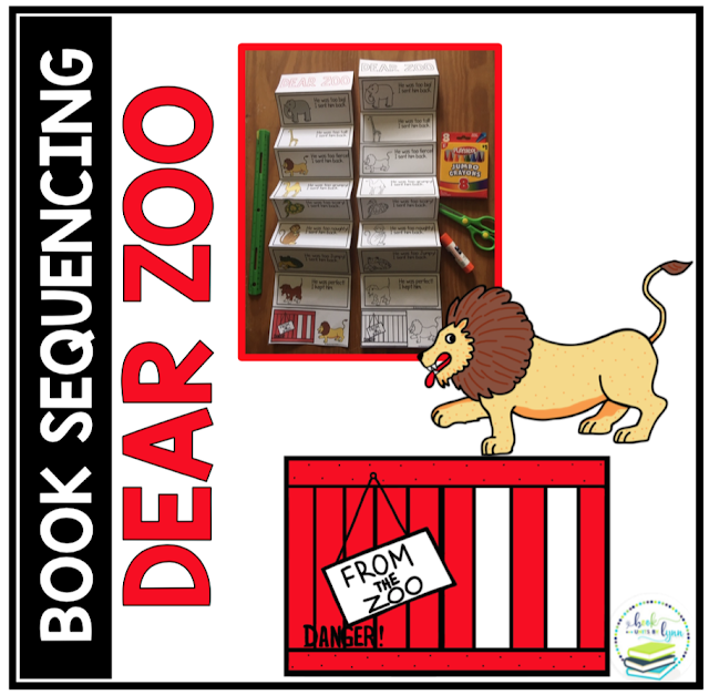 DEAR ZOO SEQUENCING CRAFT ~ Book Units by Lynn