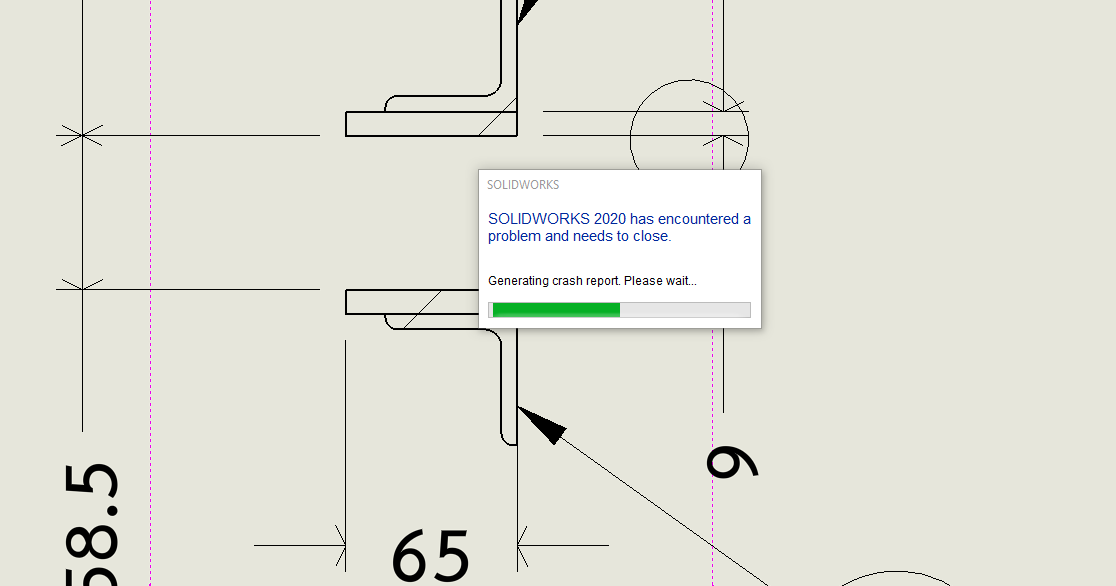 SolidWorks 2020 SP0.1 Drawing problems.