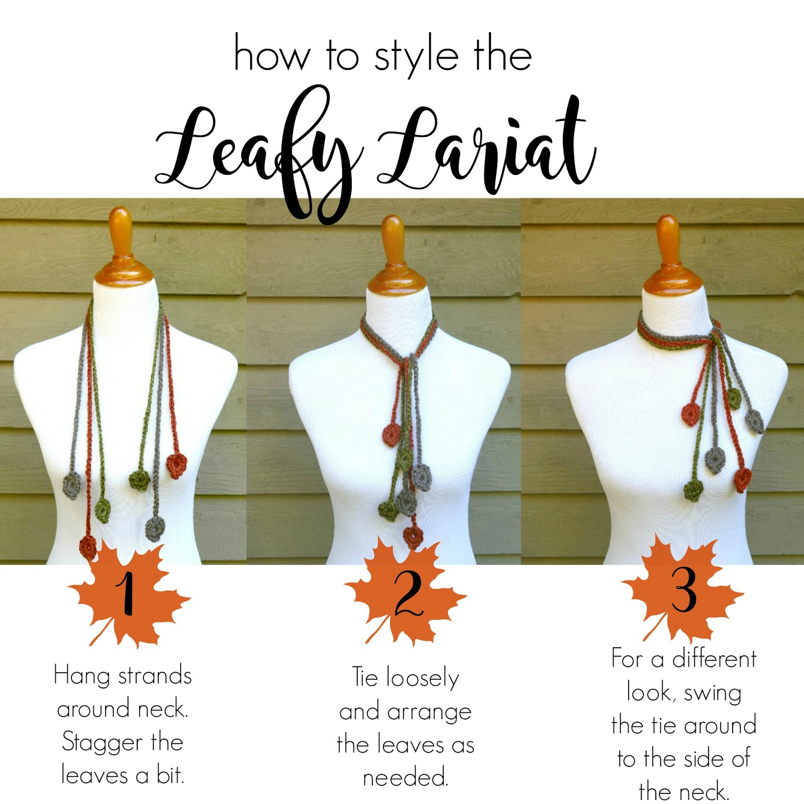 Free Crochet Pattern...Leafy Lariat! | Fiber Flux...Adventures in ...