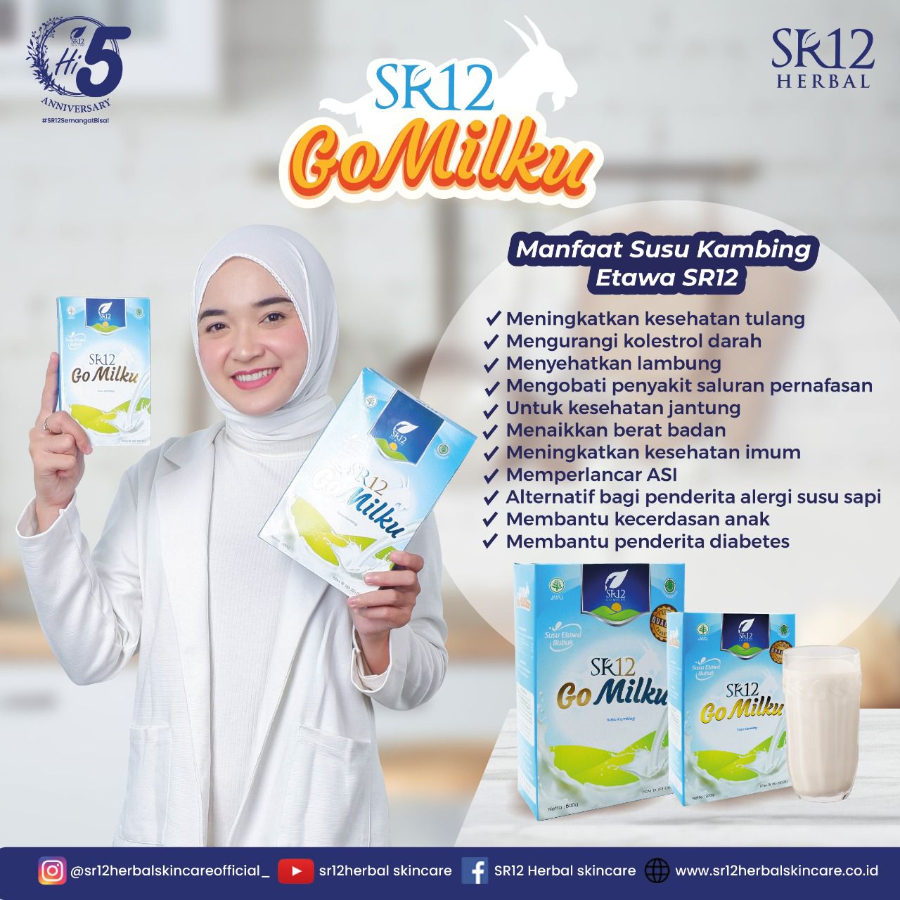 Susu Kambing Etawa 'Go Milku' SR12 Kualitas Premium Resmi Dipasarkan