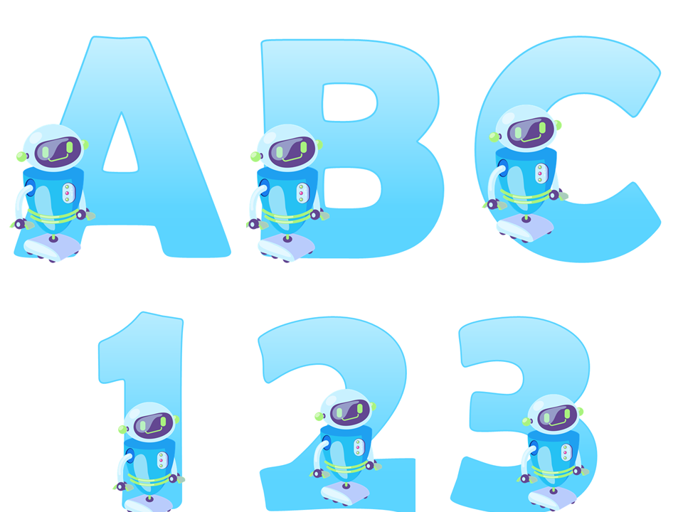 Kits imprimibles gratis : Alfabeto robot