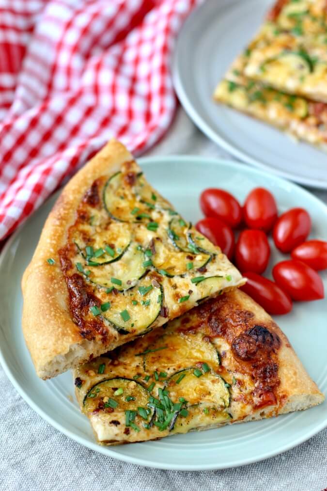 Grilled Zucchini Pizza | Karen's Kitchen Stories