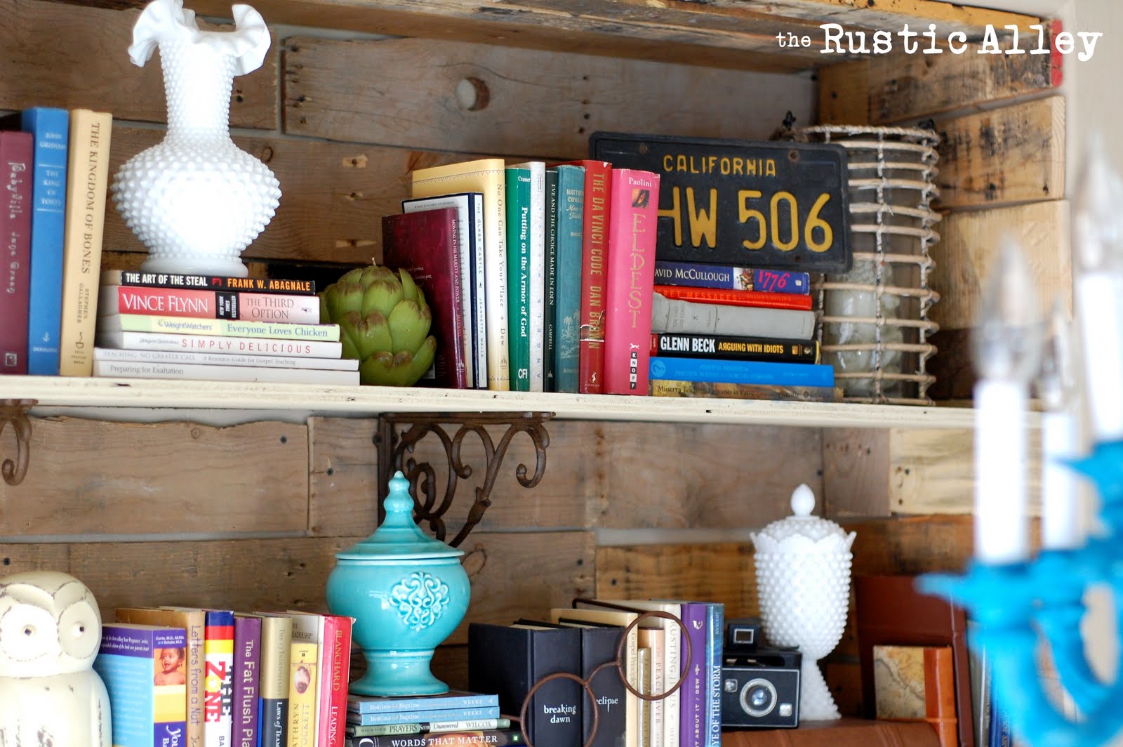 The Rustic Alley: Rustic Book Shelf