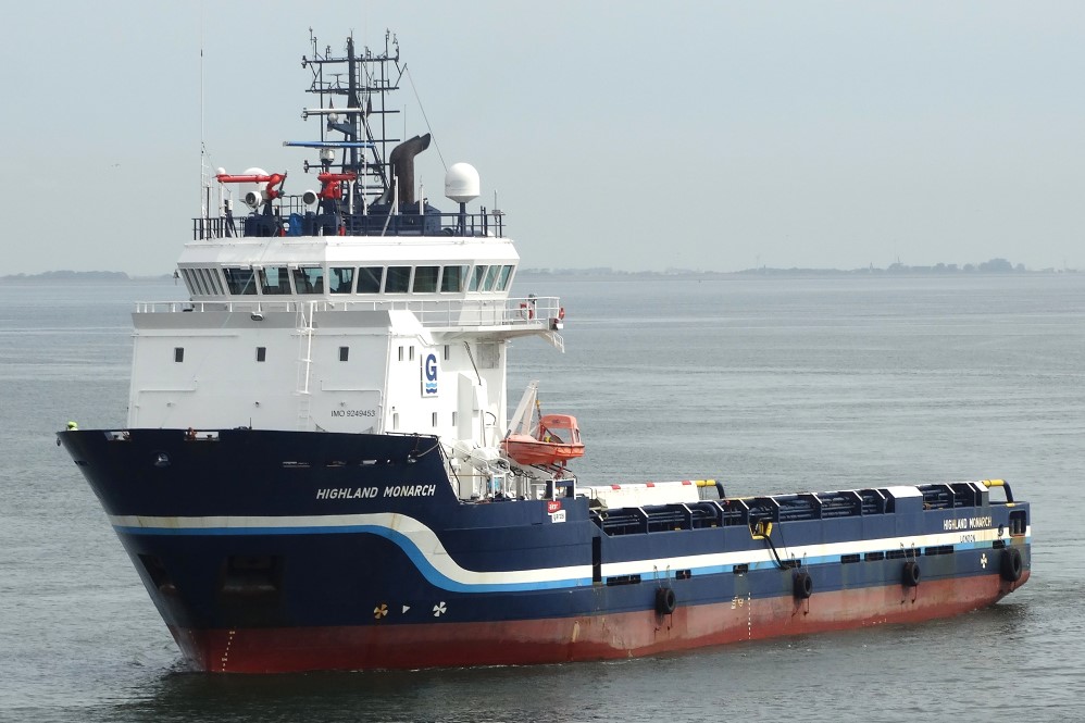 G.GYSSELS SHIPCOLLECTION: HIGHLAND MONARCH : OFFSHORE SUPPLY VESSEL / AHTS