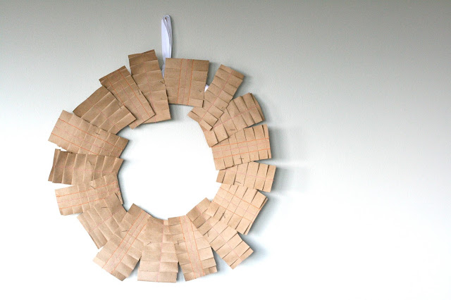 Pleated Paper Wreath